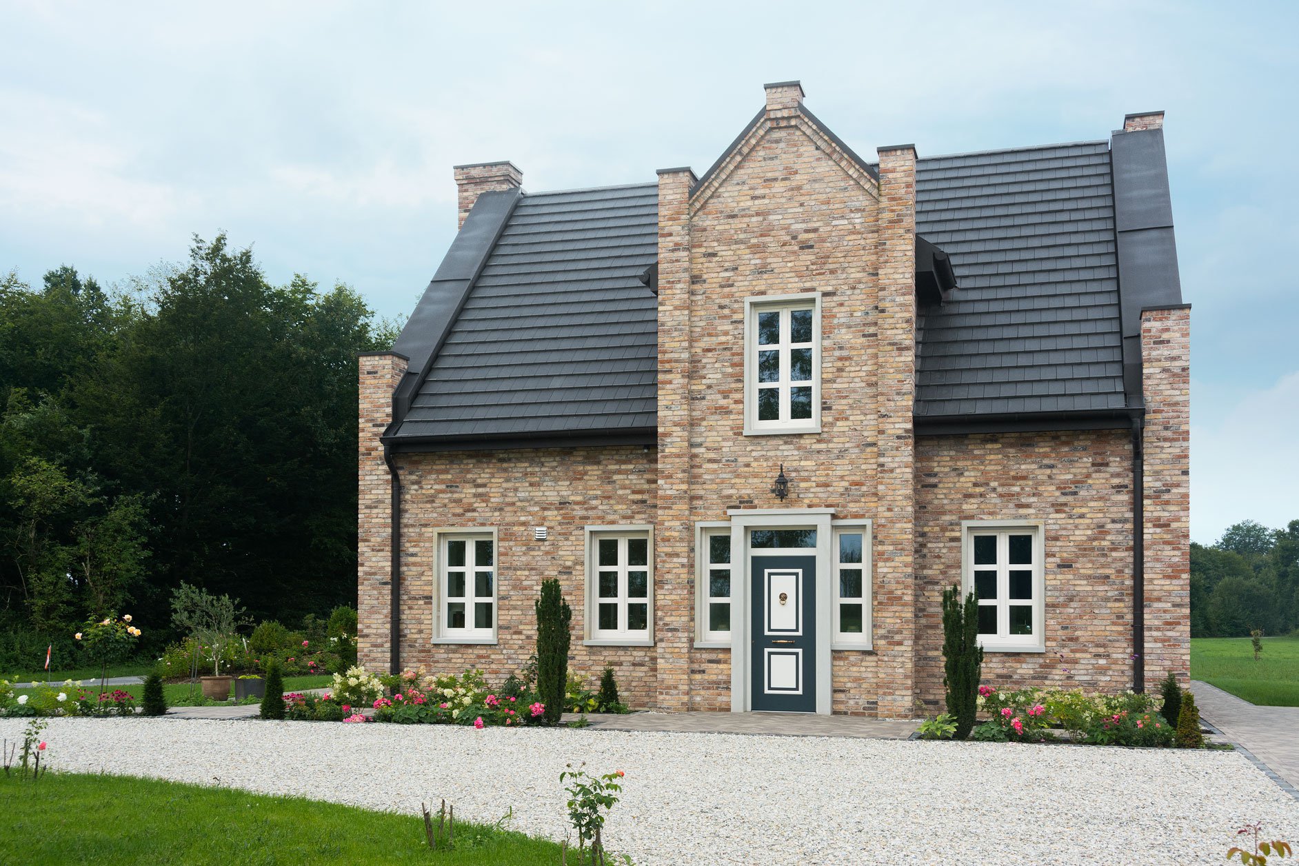 Haustür mit Seitenteil im Landhausstil - Gestaltungsideen